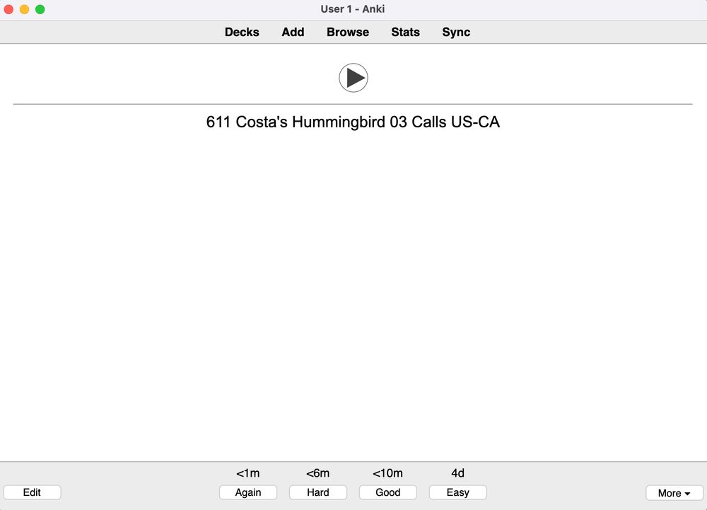 How to use Anki to learn bird sounds · Birds Make Sound
